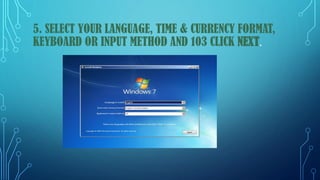 Activity 1 windows 7 installation | PPT
