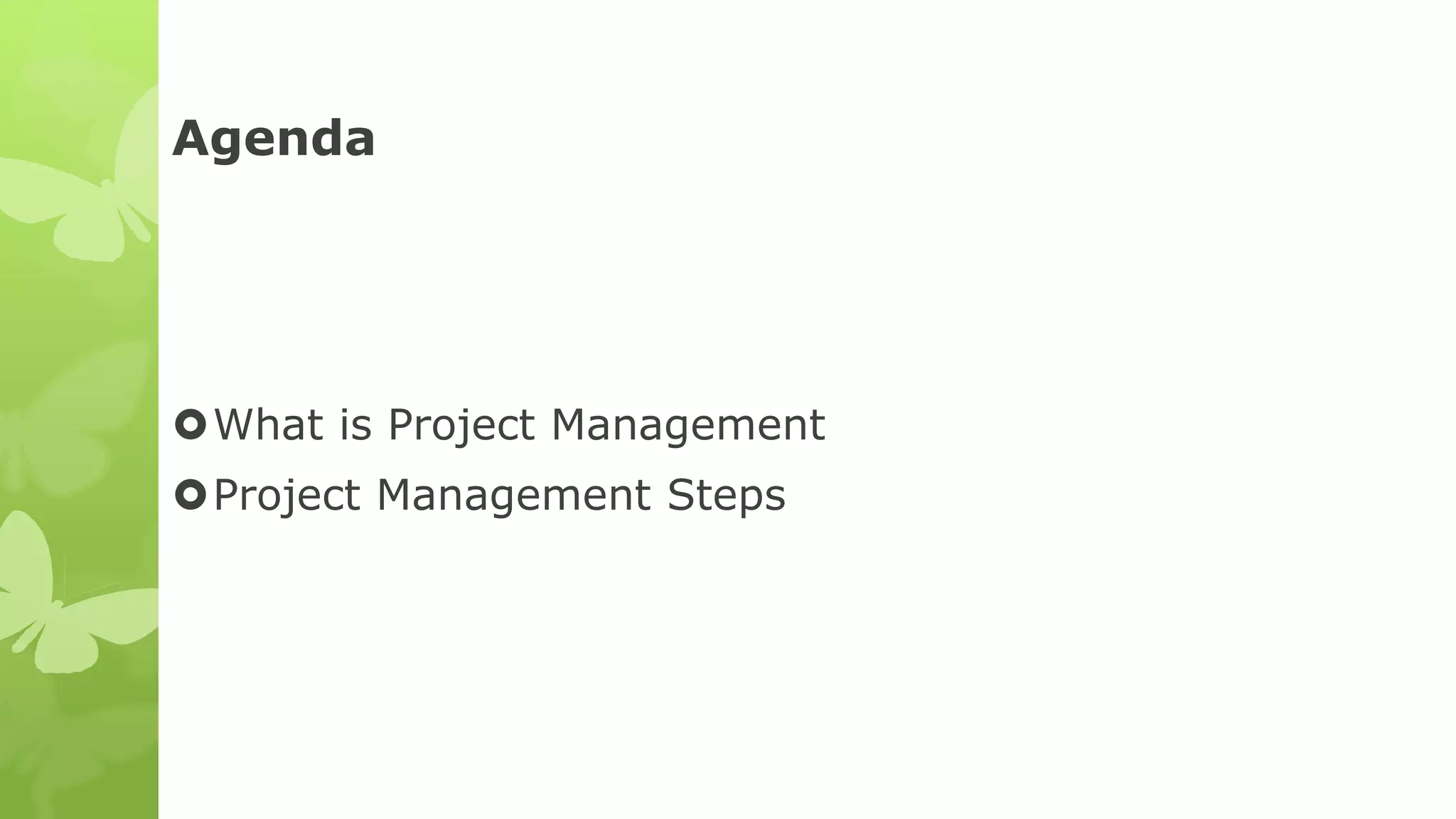 Project Management Steps | PPTX