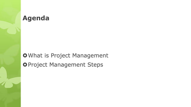 Project Management Steps | PPTX