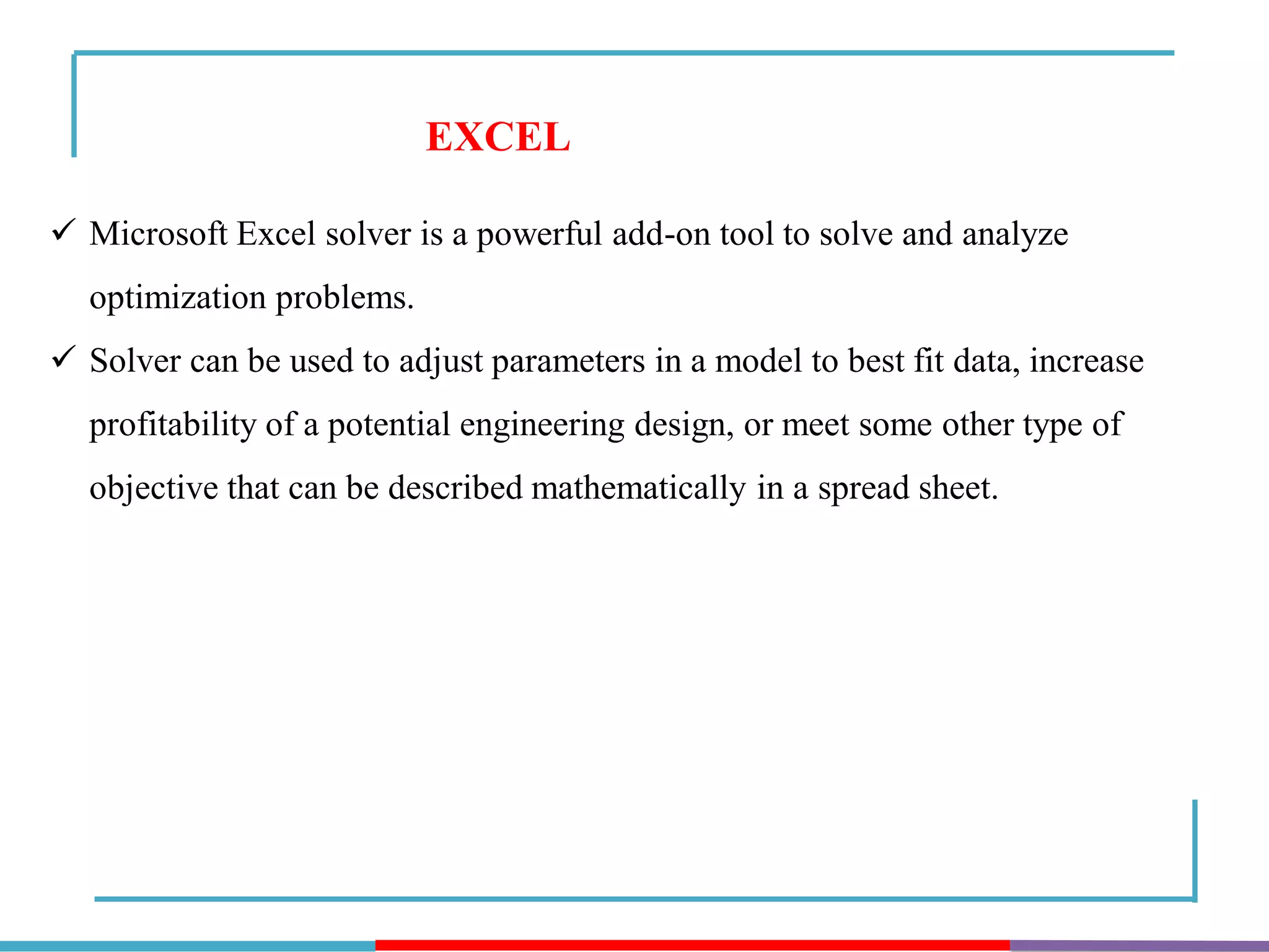 Classification of optimization Techniques | PDF