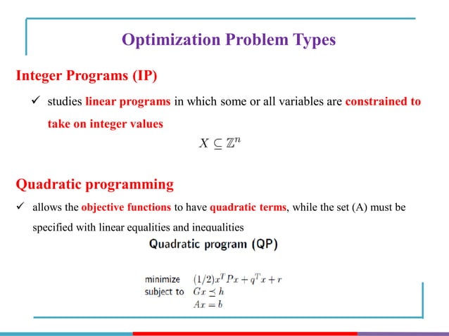 Classification Of Optimization Techniques Pdf Computer Software And Applications Computing