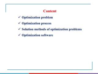Classification of optimization Techniques | PDF