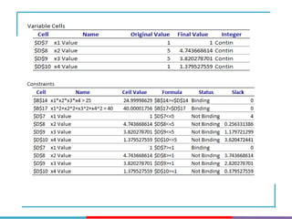 Classification of optimization Techniques | PDF