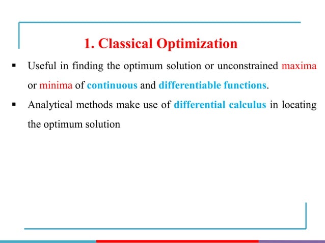 Classification of optimization Techniques | PDF | Computer Software and Applications | Computing