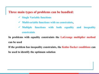 Classification of optimization Techniques | PDF