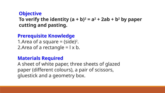 activity 2.pptx Mathematics class ix Identities | PPT