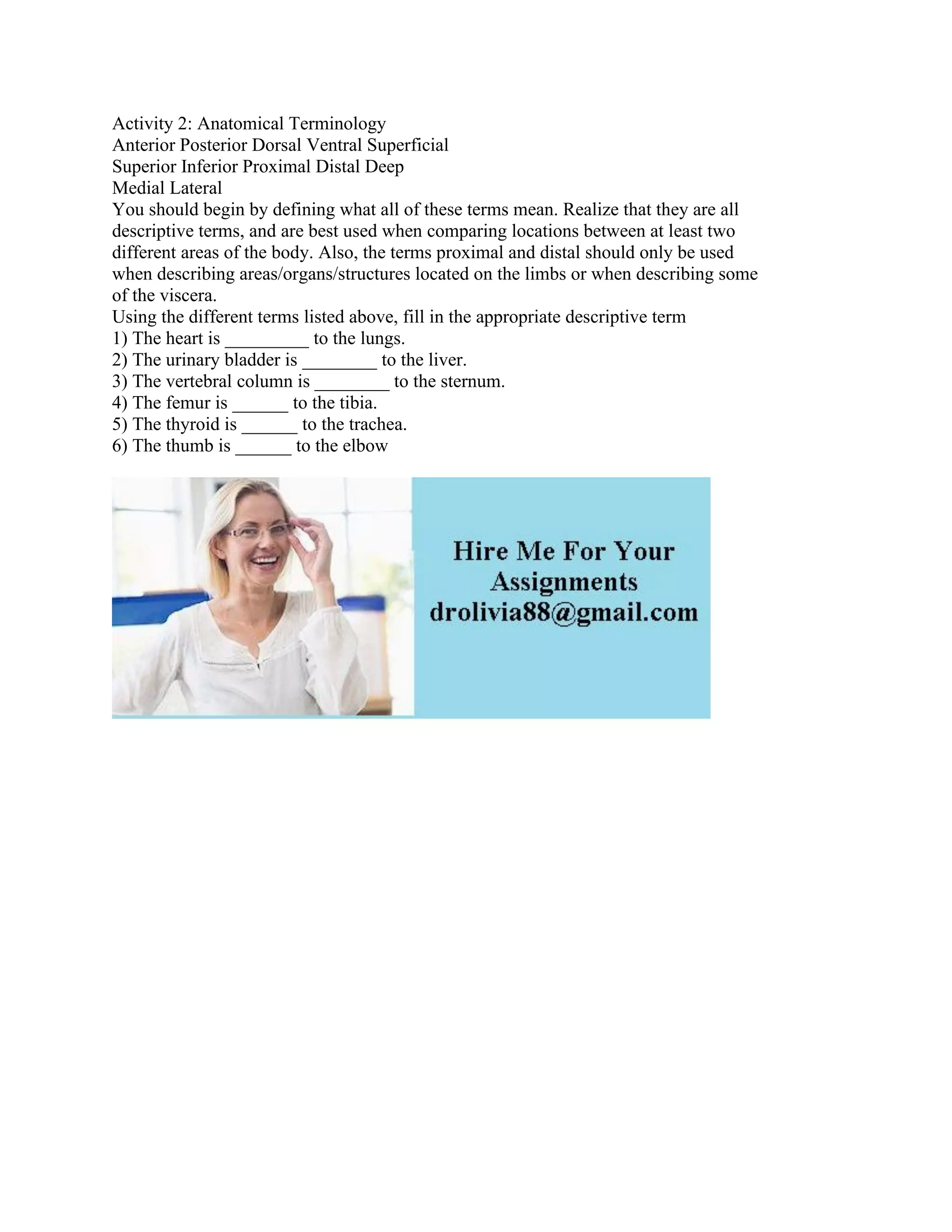 Activity 2- Anatomical Terminology Anterior Posterior Dorsal Ventral S.pdf