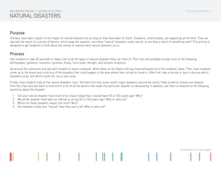 Lesson 10.1 Activity: Natural Disasters | PPT