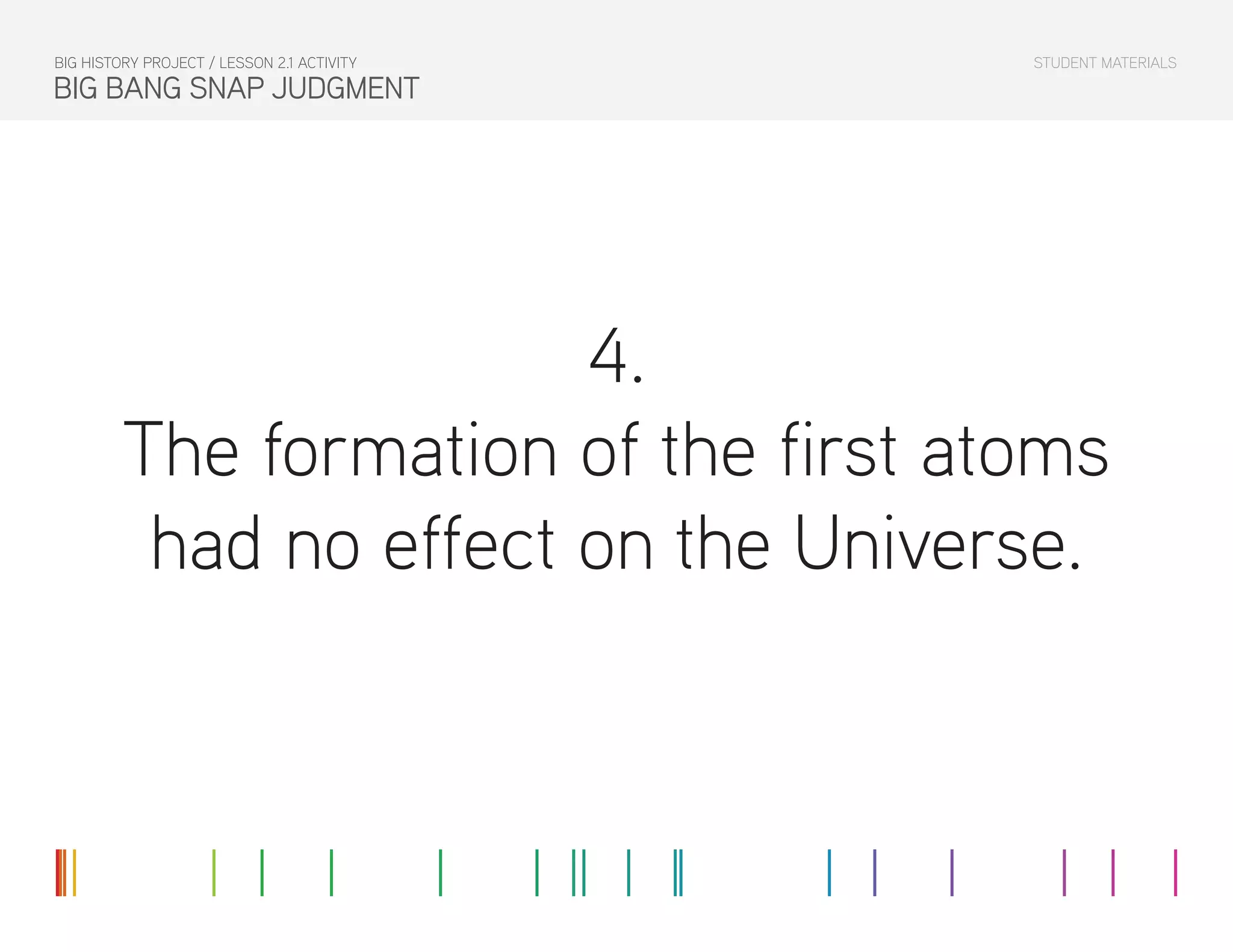 Big Bang Snap Judgment | PPT