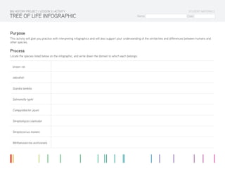Lesson 5.1 Activity: The Tree of Life | PDF