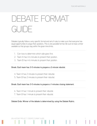 Lesson 6.2 Activity: Culture and Collective Learning Debate | PDF ...