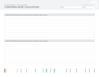 Lesson 7.1 Activity: Comparing More Civilizations | PPT