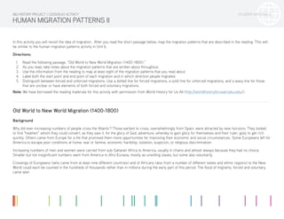 Lesson 8.1 Activity: Human Migration Patterns II | PPT