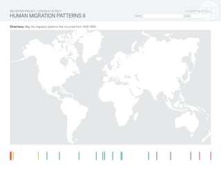 Lesson 8.1 Activity: Human Migration Patterns II | PPT