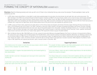 Lesson 9.5 Activity: Forming the Concept of Nationalism | PDF