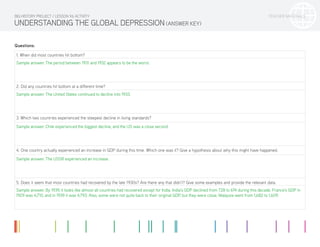 Lesson 9.6 Activity: Understanding the Consequences of the Global ...
