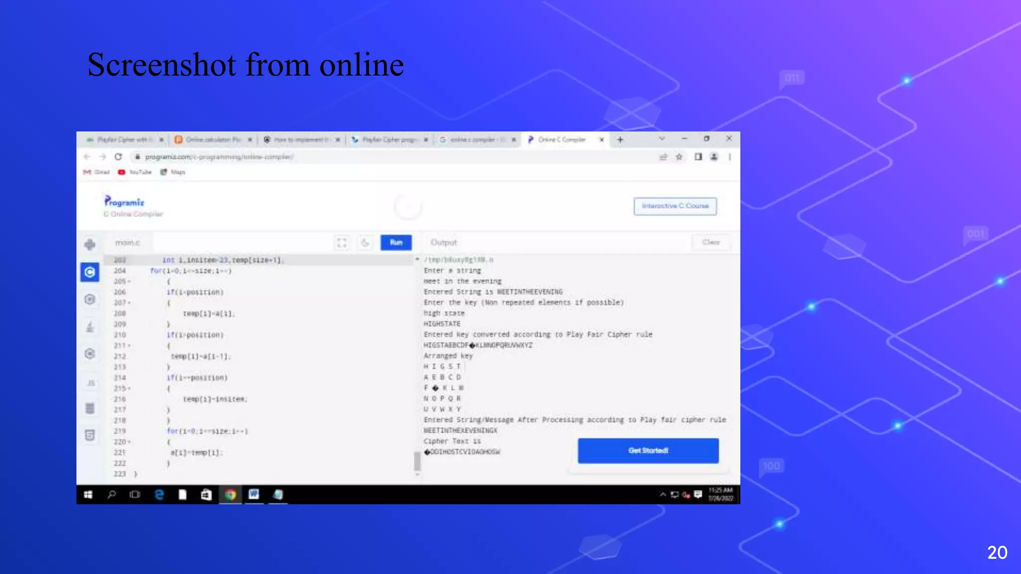 Activity playfair cipher.pptx | Programming Languages | Computing