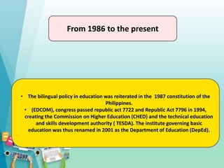 Activity 2; ppt historical background of curriculm in the philippines ...