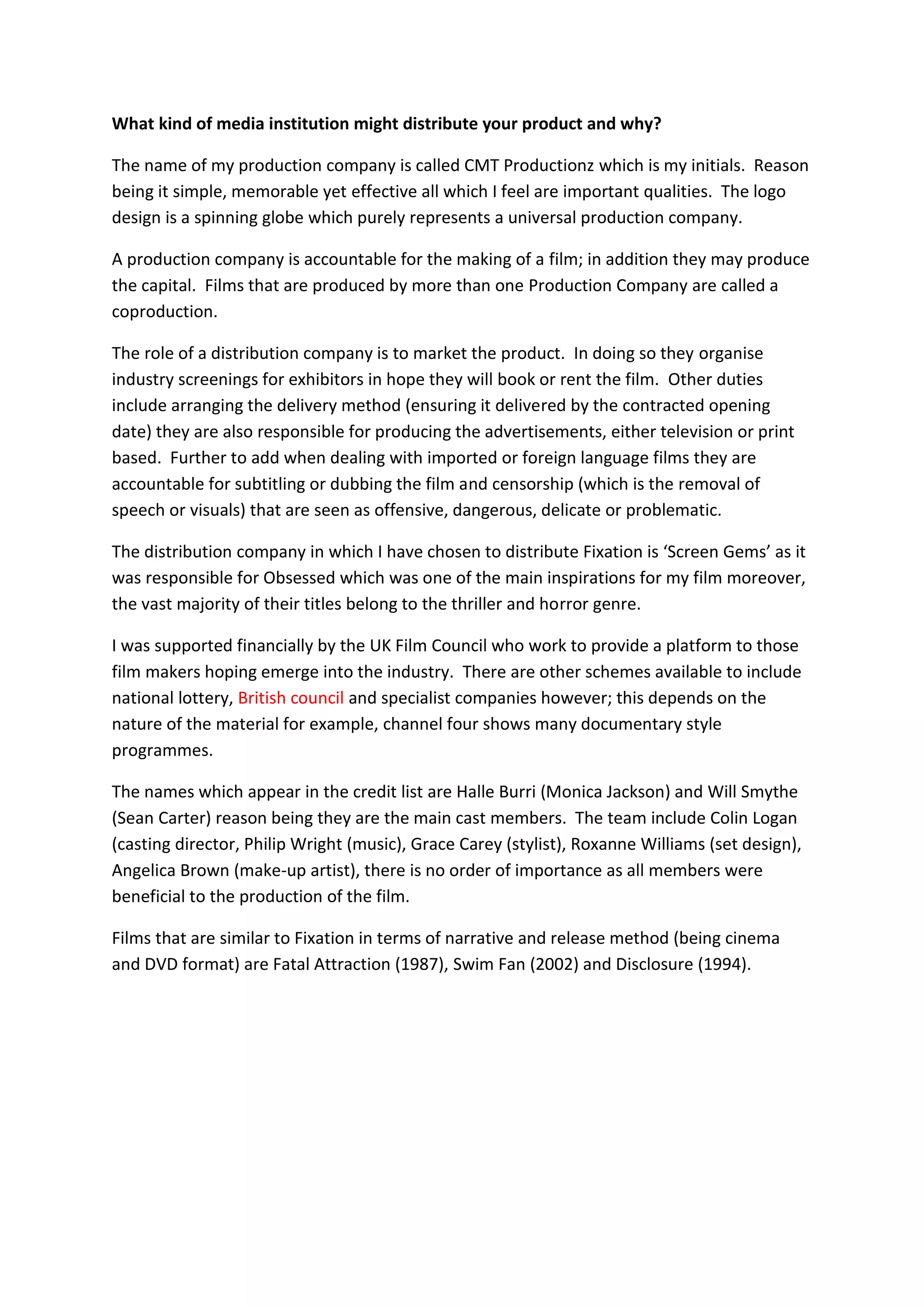 Activity 3 | DOCX | Video Production | Content Production