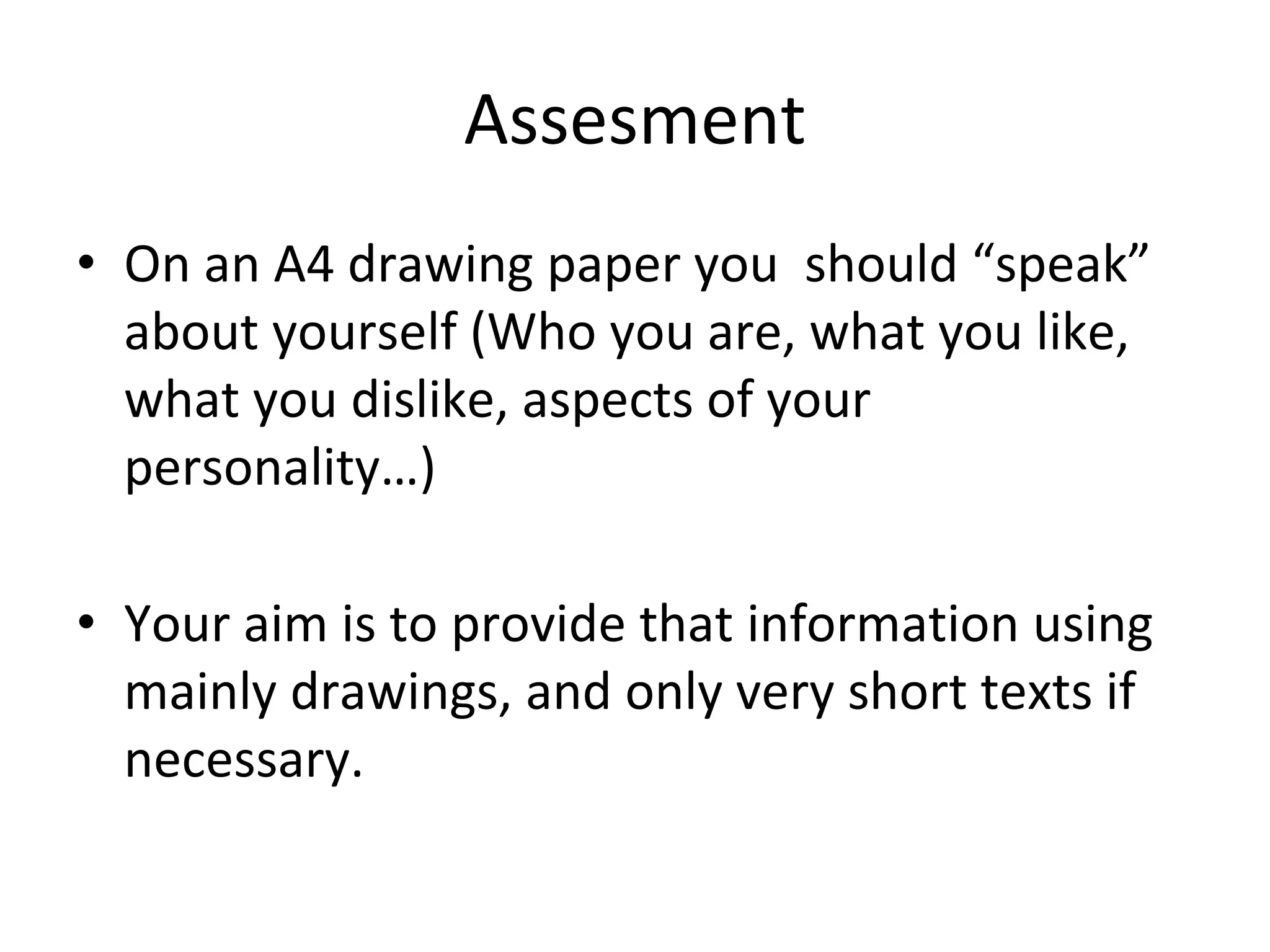 Visual Self-Biography | PPT