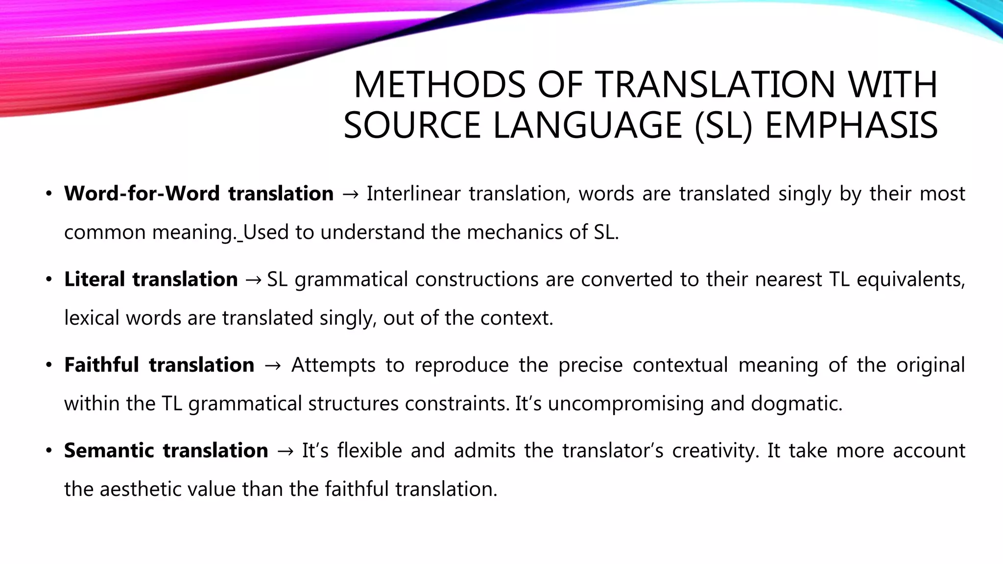 Translation Methods | PPTX