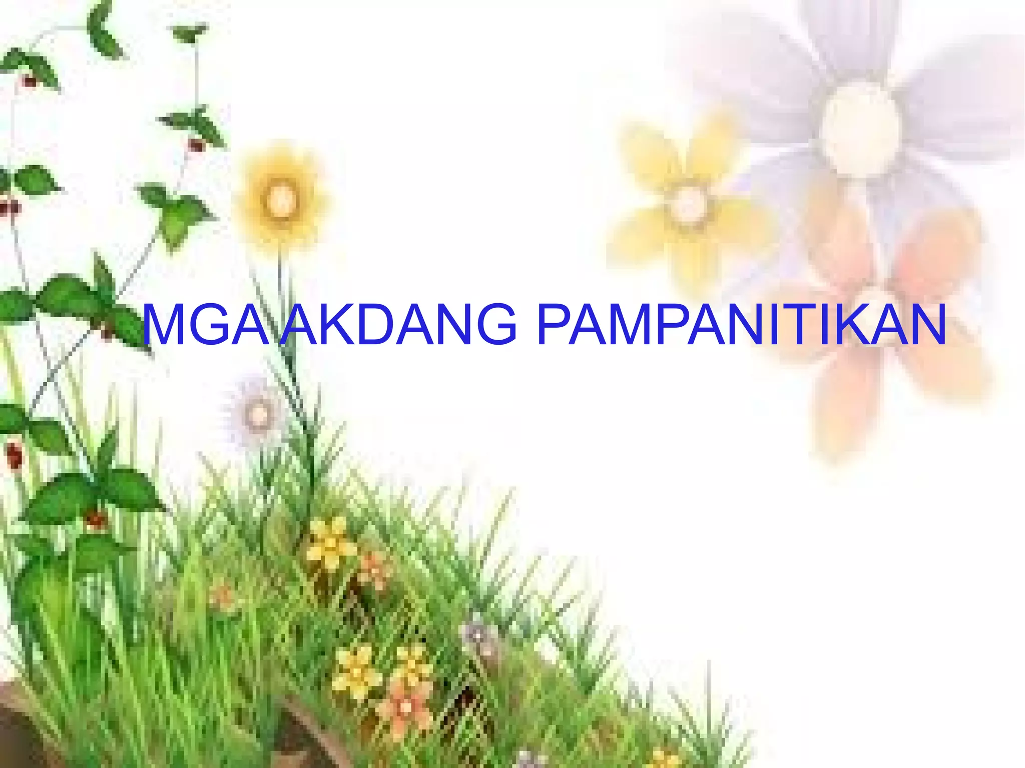 mga akdang pampanitikan sa filipino | ODP