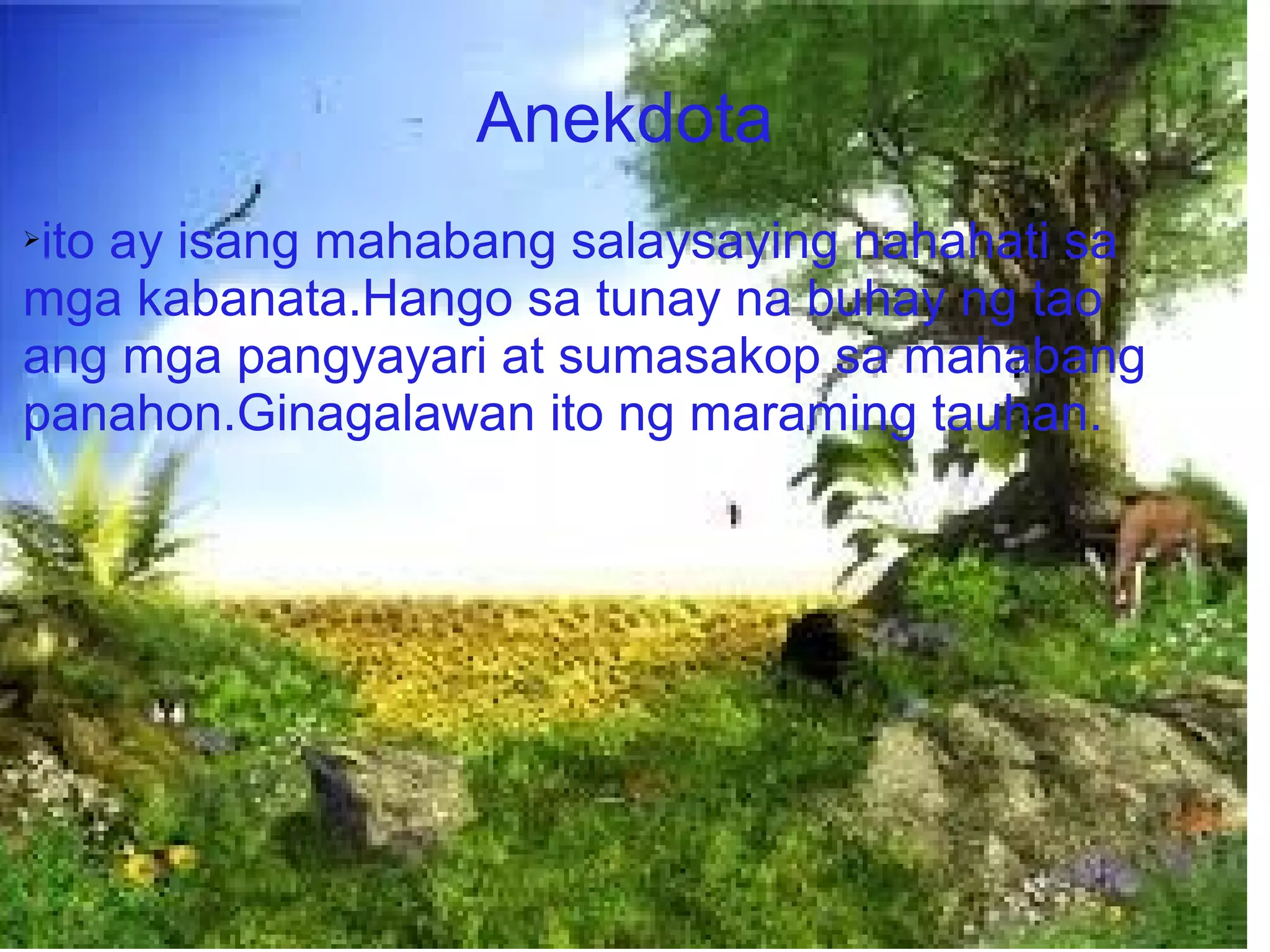 mga akdang pampanitikan sa filipino | ODP