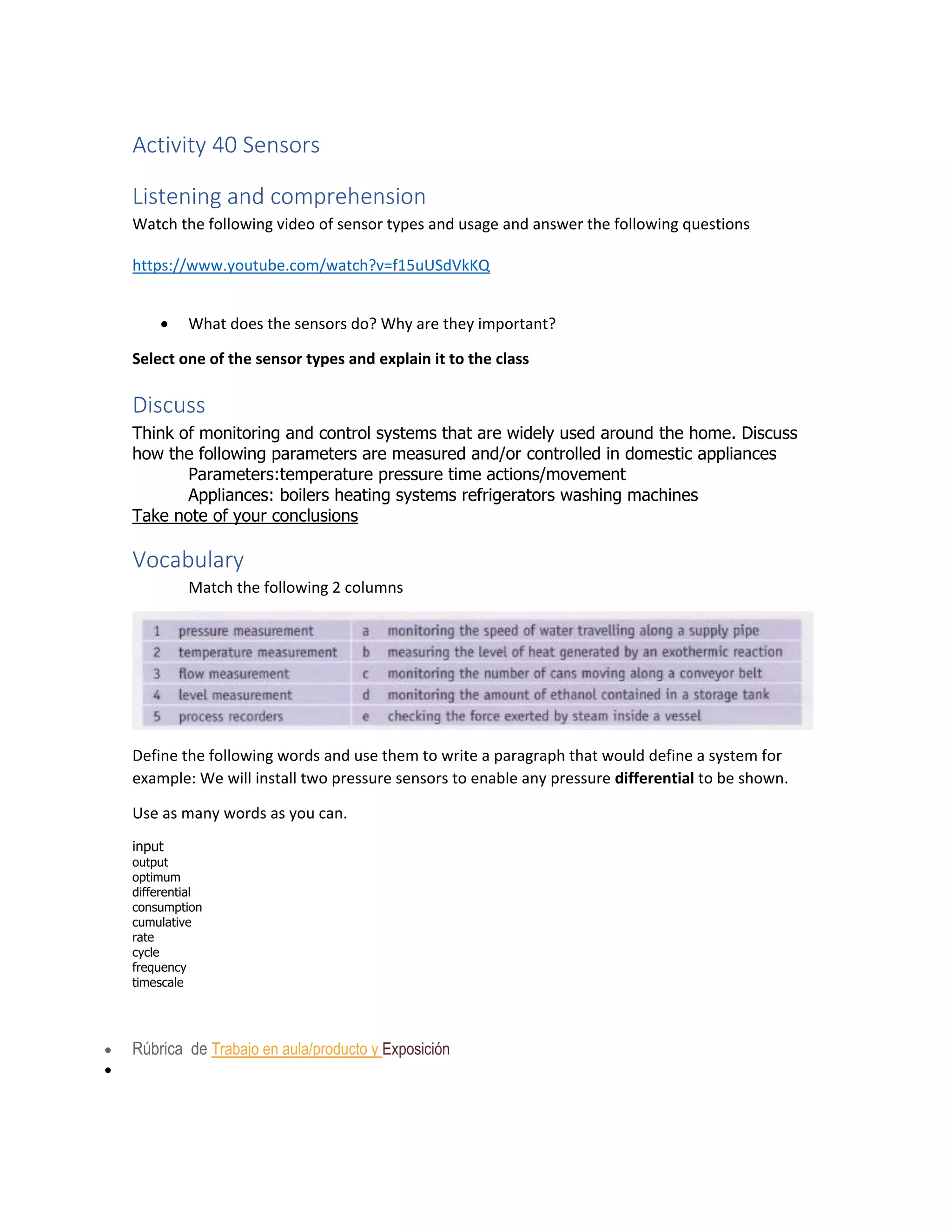 Learn About Sensors and Their Uses in Home Appliances | PDF