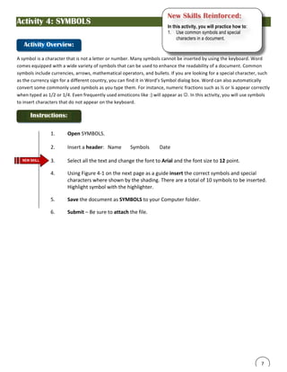 Activity 4 symbols | PDF