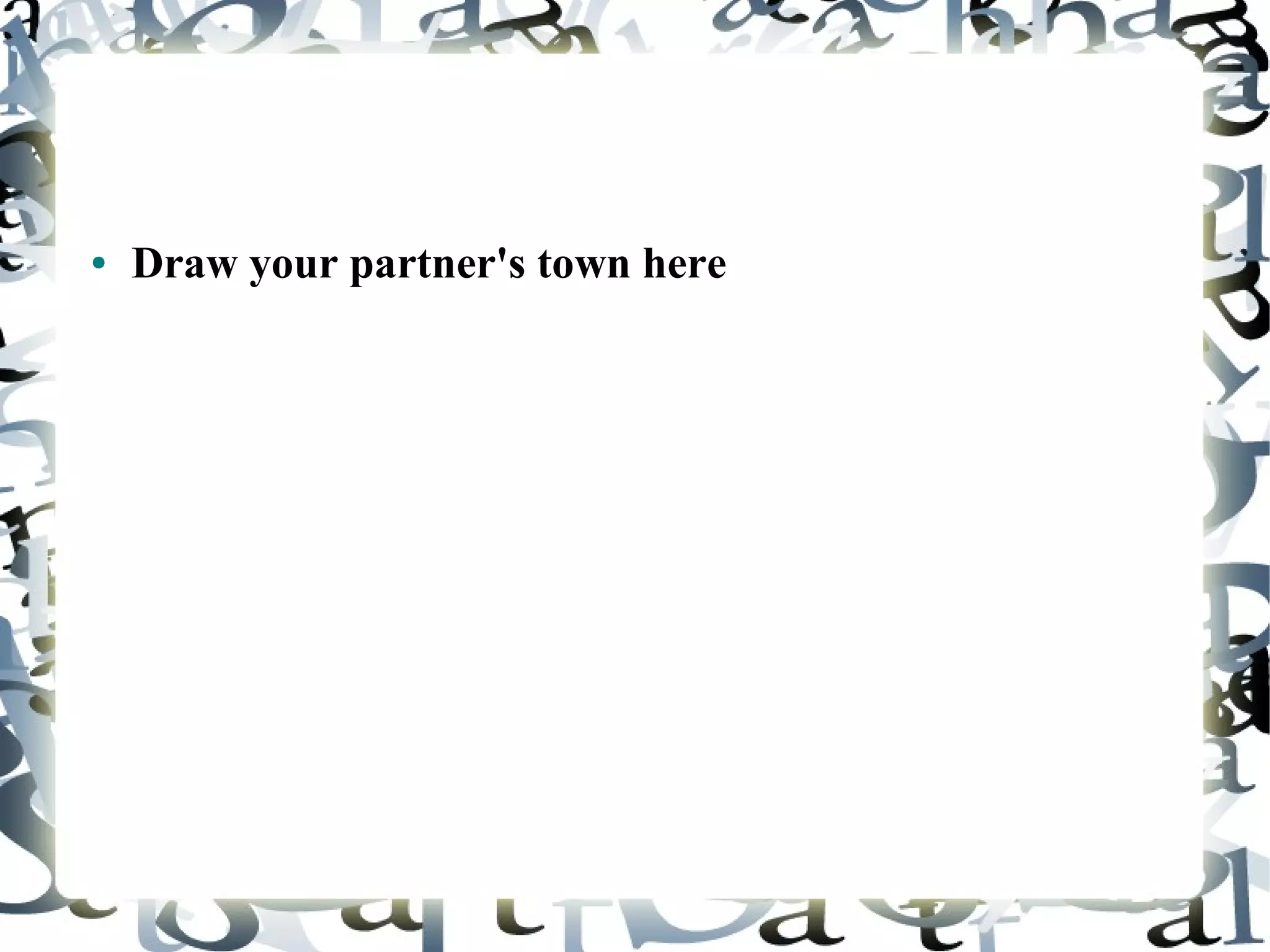 My town- activity 5 | ODP