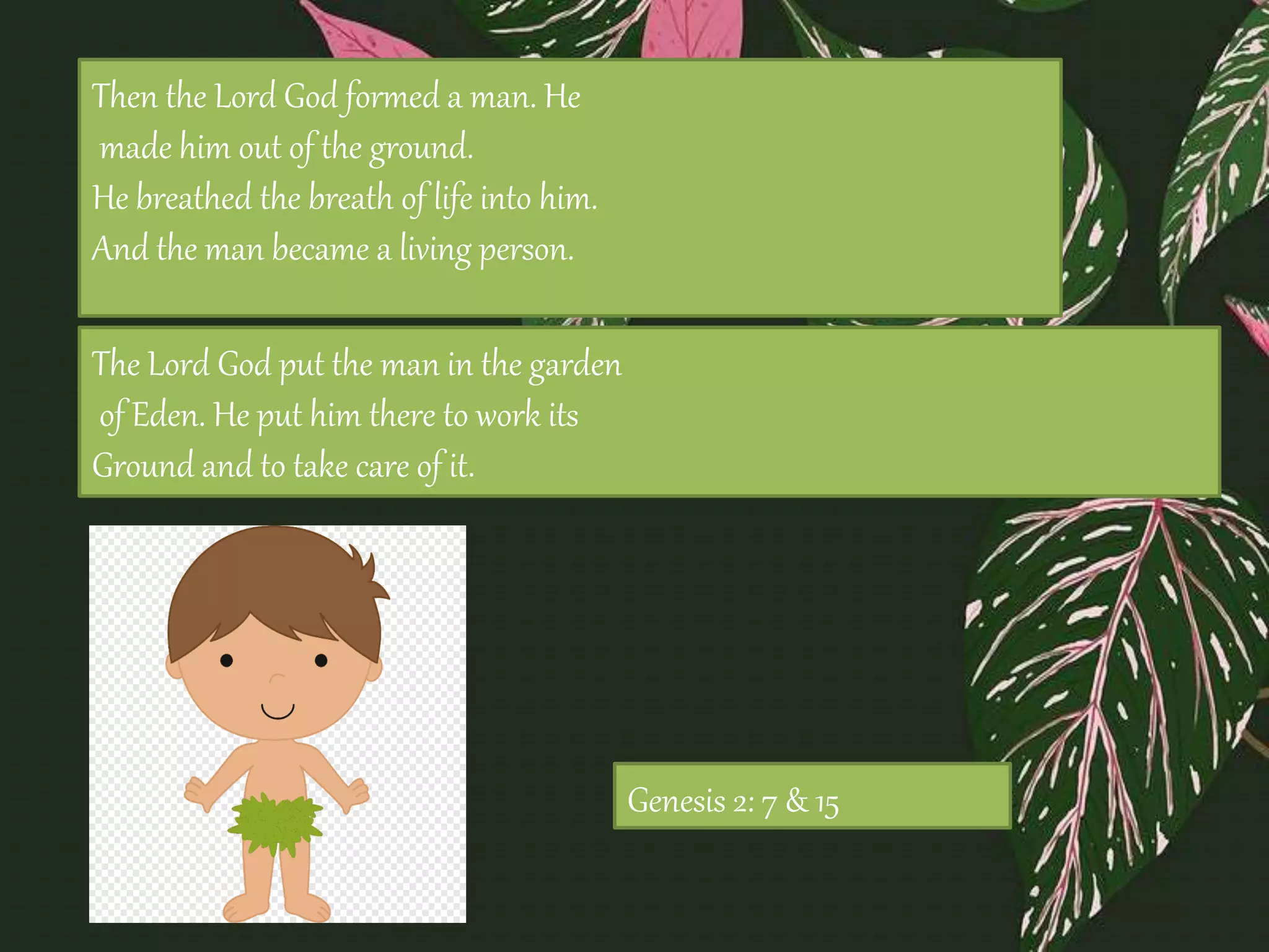 The story of ADAM AND EVE, “The first sin” | PPTX