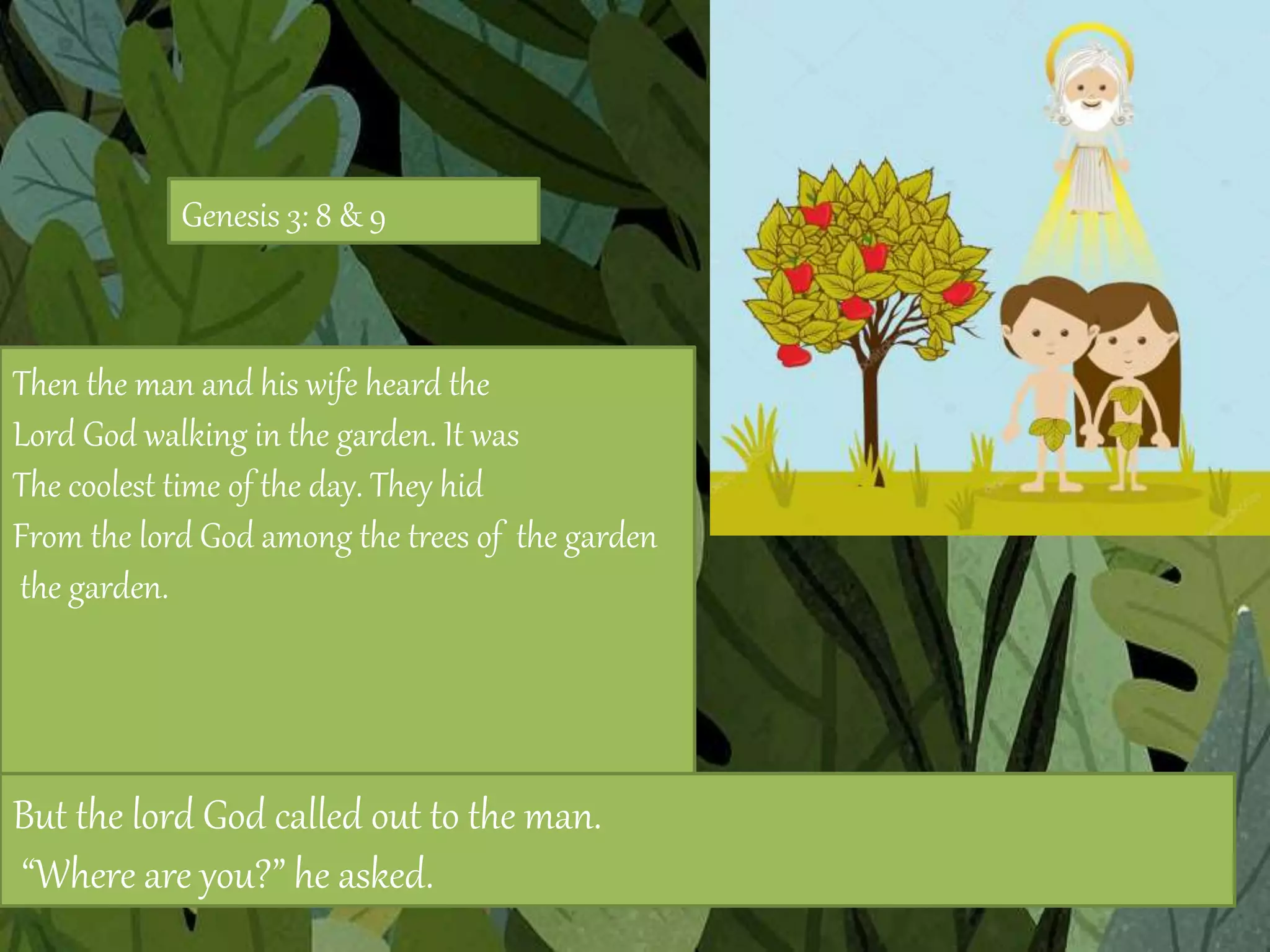 The story of ADAM AND EVE, “The first sin” | PPTX