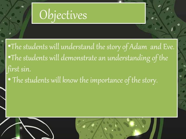 The story of ADAM AND EVE, “The first sin” | PPTX | Christianity | Religion & Spirituality