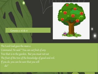 The story of ADAM AND EVE, “The first sin” | PPTX