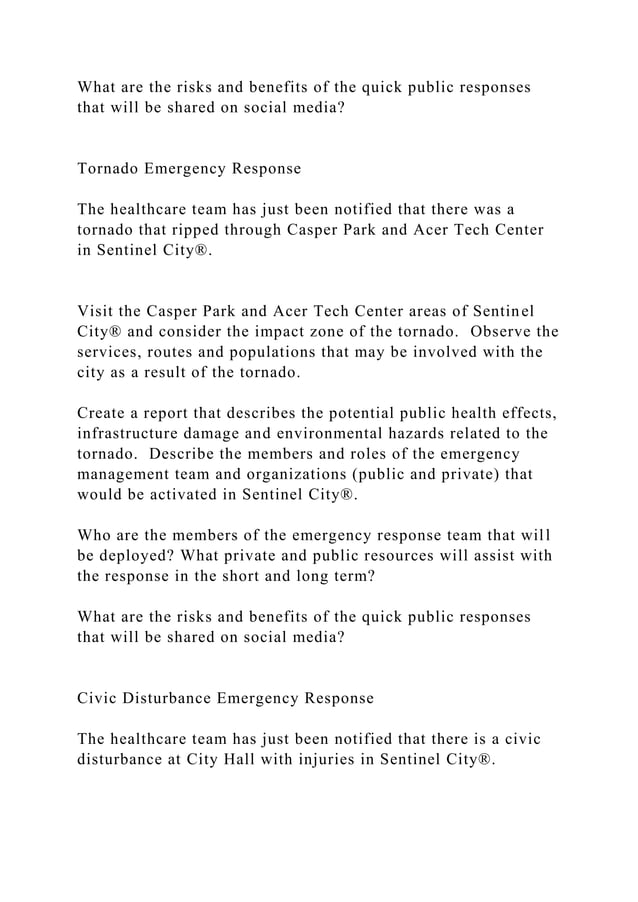 Activity 6Emergency Response Planning Emergency response.docx