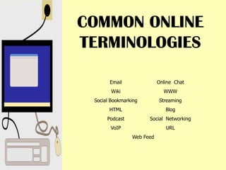 Common Online Terminologies | PPTX