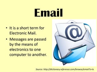 Common Online Terminologies | PPTX