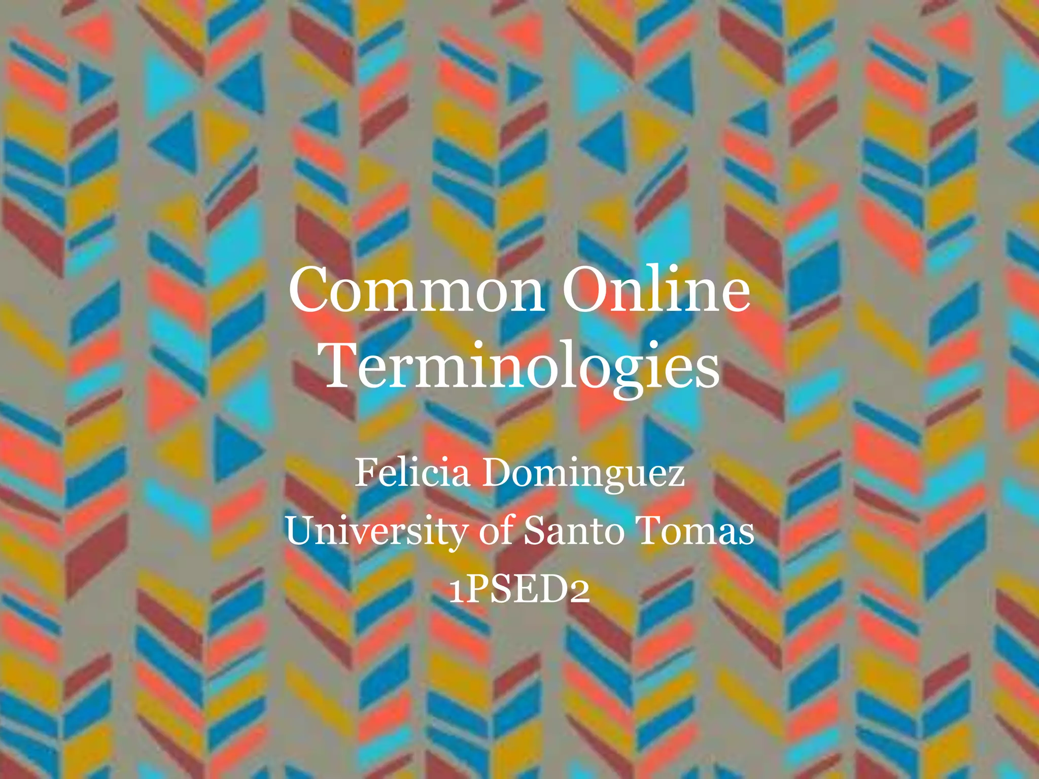 Activity 9 common online terminologies | PPT