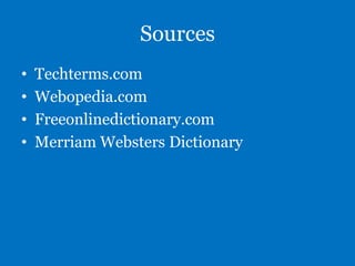 Activity 9 common online terminologies | PPT