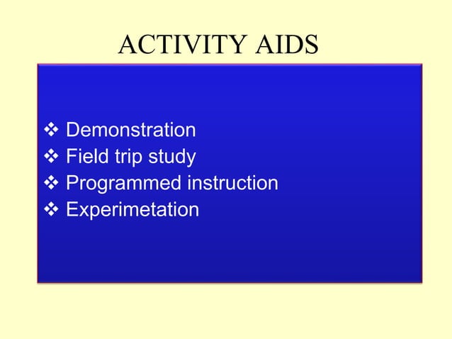 Activity aids | PPT