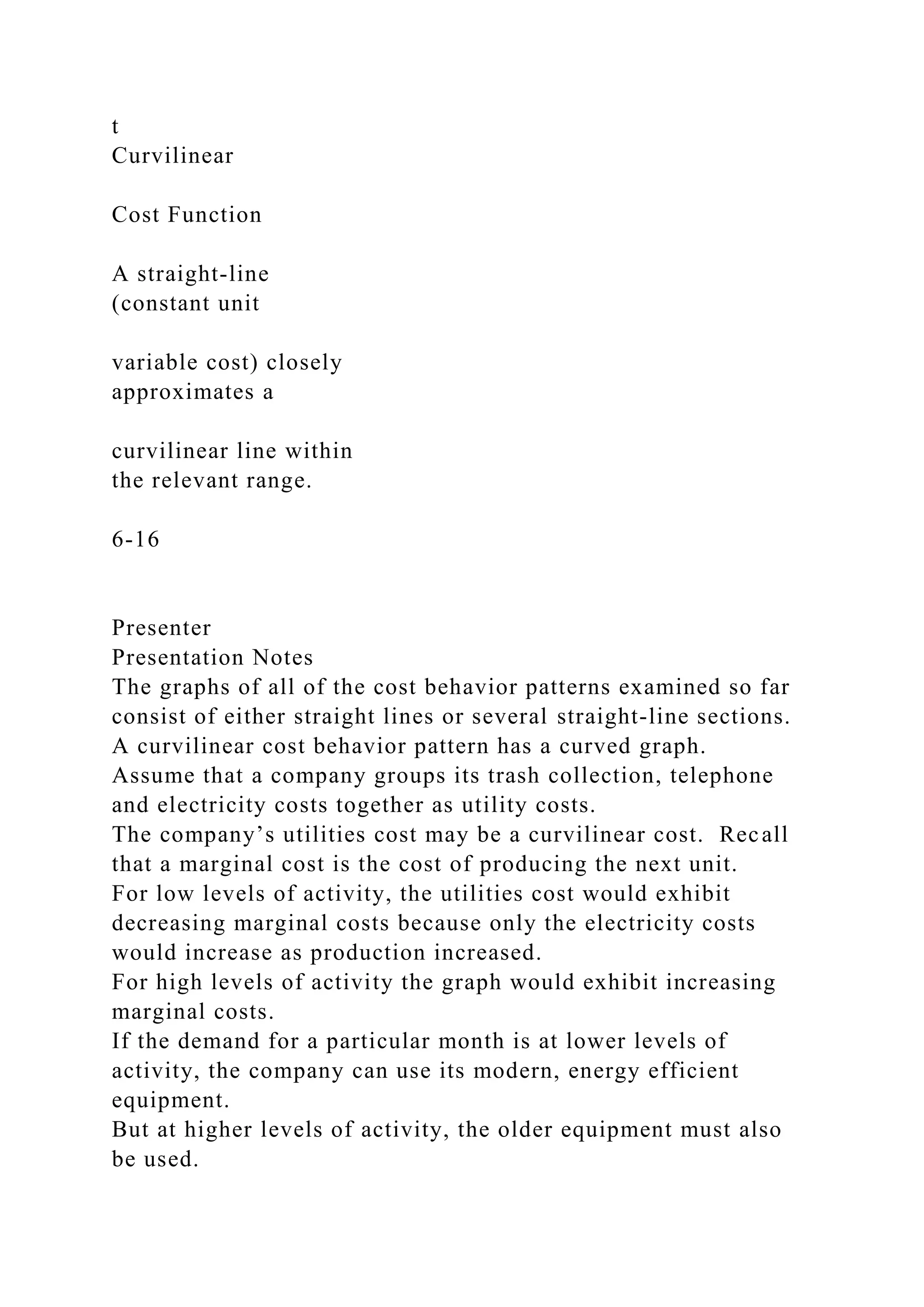 Activity Analysis, Cost Behavior, and Cost Estimation .docx