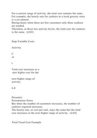 Activity Analysis, Cost Behavior, and Cost Estimation .docx