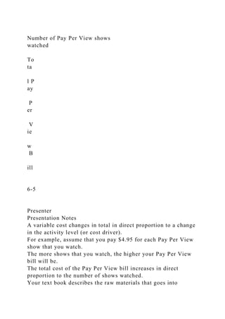 Activity Analysis, Cost Behavior, and Cost Estimation .docx