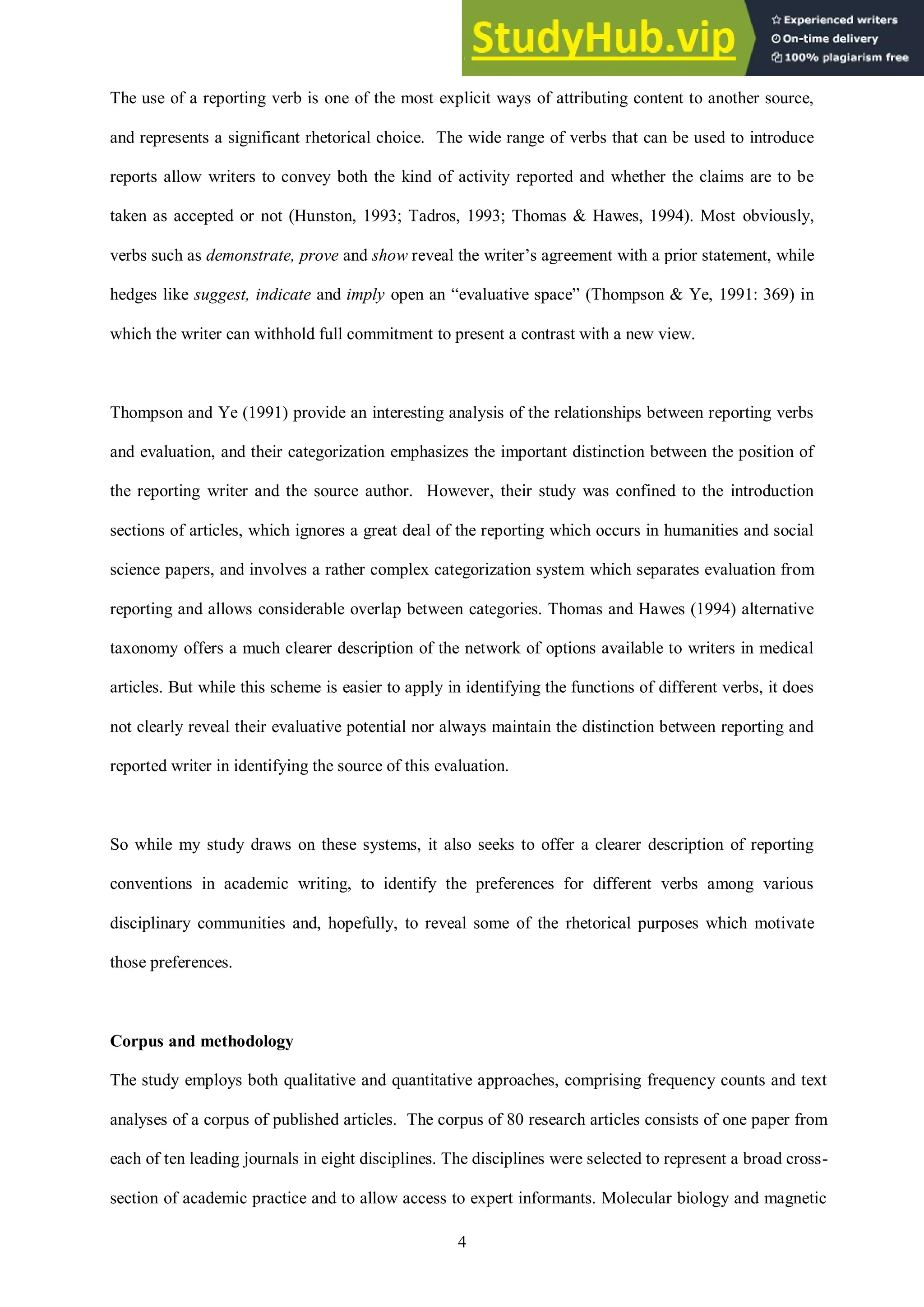 Activity And Evaluation Reporting Practices In Academic Writing | PDF