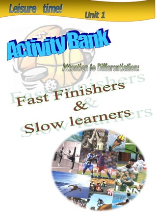 Activity bank unidad 1 | PDF