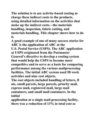 Activity base costing | DOCX