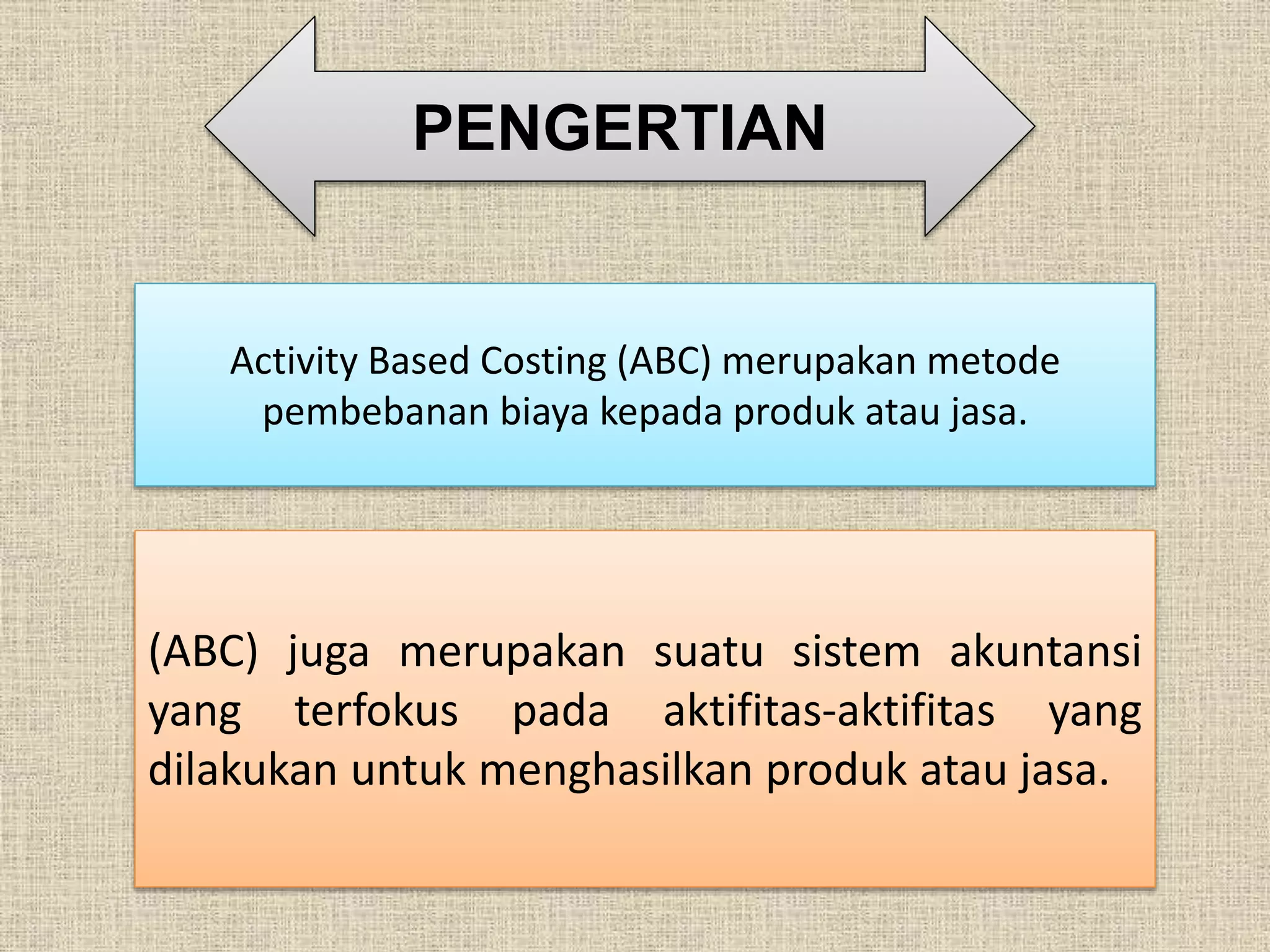 Activity based costing | PPTX