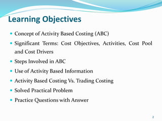 Activity based costing | PPTX