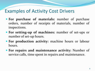 Activity based costing | PPTX