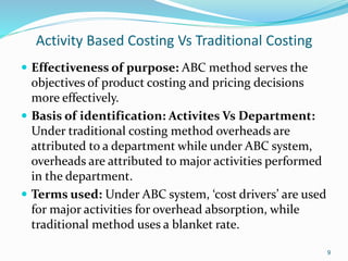 Activity based costing | PPTX
